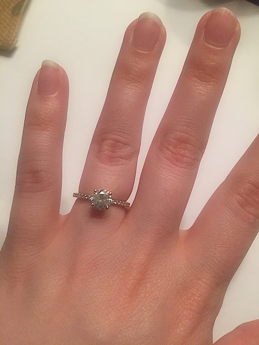 Dainty Engagement Ring - Petite Diana Engagement Ring - Do Amore