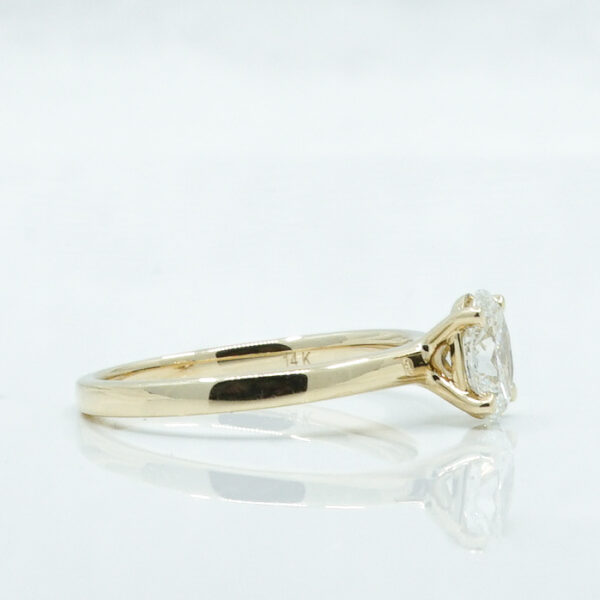 Asha with .70ct Oval Natural Diamond - Do Amore