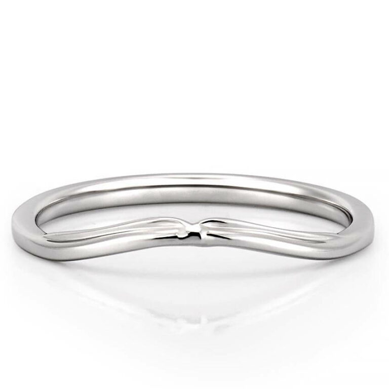 Women's Curved Wedding Band With Notch | Bekah | Do Amore