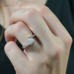 Floating Diamond Ring - Floating Diamond Engagement Ring - Do Amore