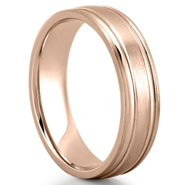 Inlay Wedding Band - Men's Inlay Wedding Ring - Do Amore