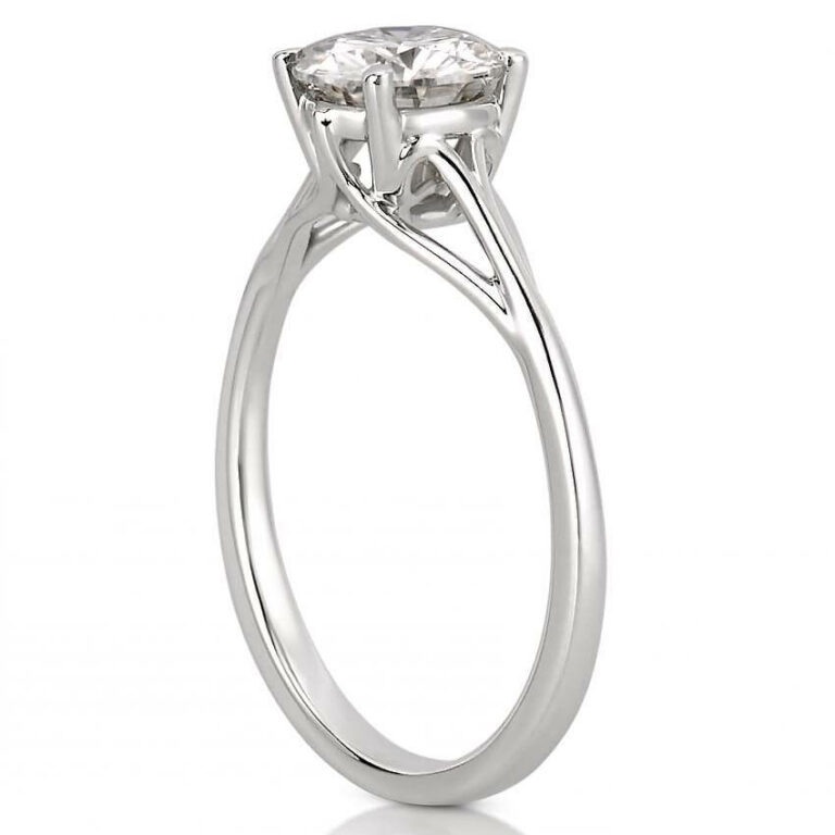 Intricate Split Shank Solitaire - Trellis Split Shank Solitaire Ring ...