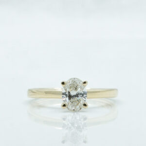 Asha with .70ct Oval Natural Diamond - Do Amore