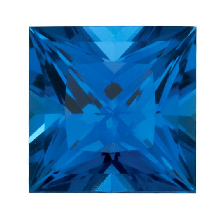 Princess Cut Blue Sapphire - Natural Princess Cut Sapphires - Do Amore