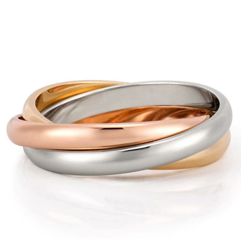 Rolling Ring - Tri Color Rolling Ring - Trinity - Do Amore