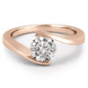 Floating Diamond Ring - Floating Diamond Engagement Ring - Do Amore