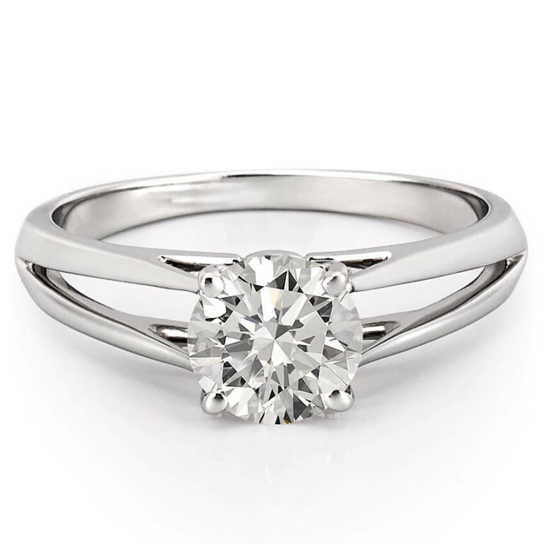 Floating Diamond Ring - Floating Diamond Engagement Ring - Do Amore