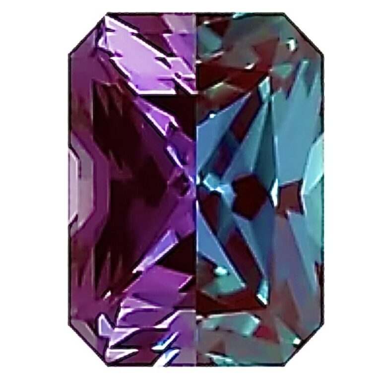 Radiant Lab Created Alexandrite - Radiant Alexandrite - Do Amore
