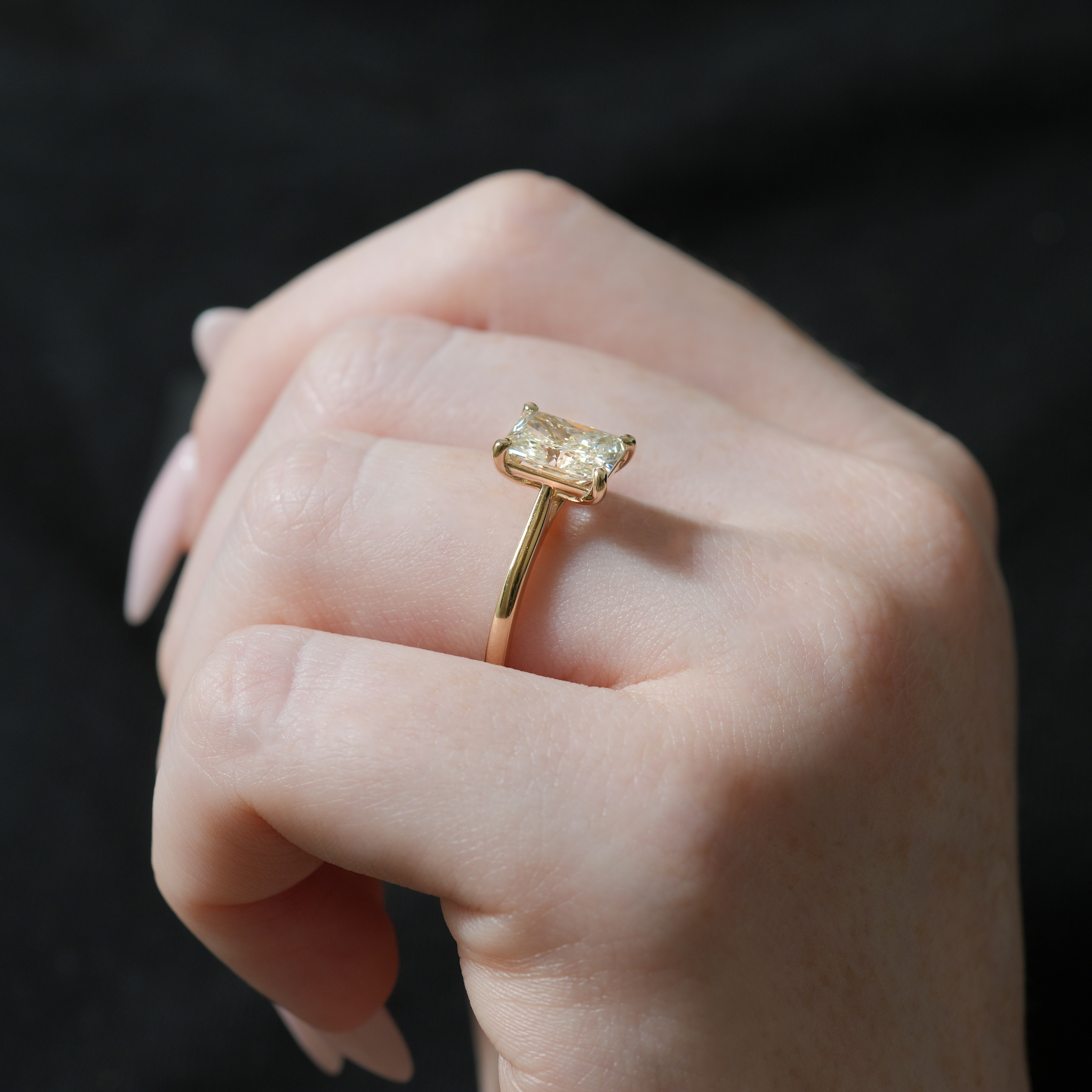 Cathedral Solitaire Engagement Ring - Emilia Ring - Do Amore