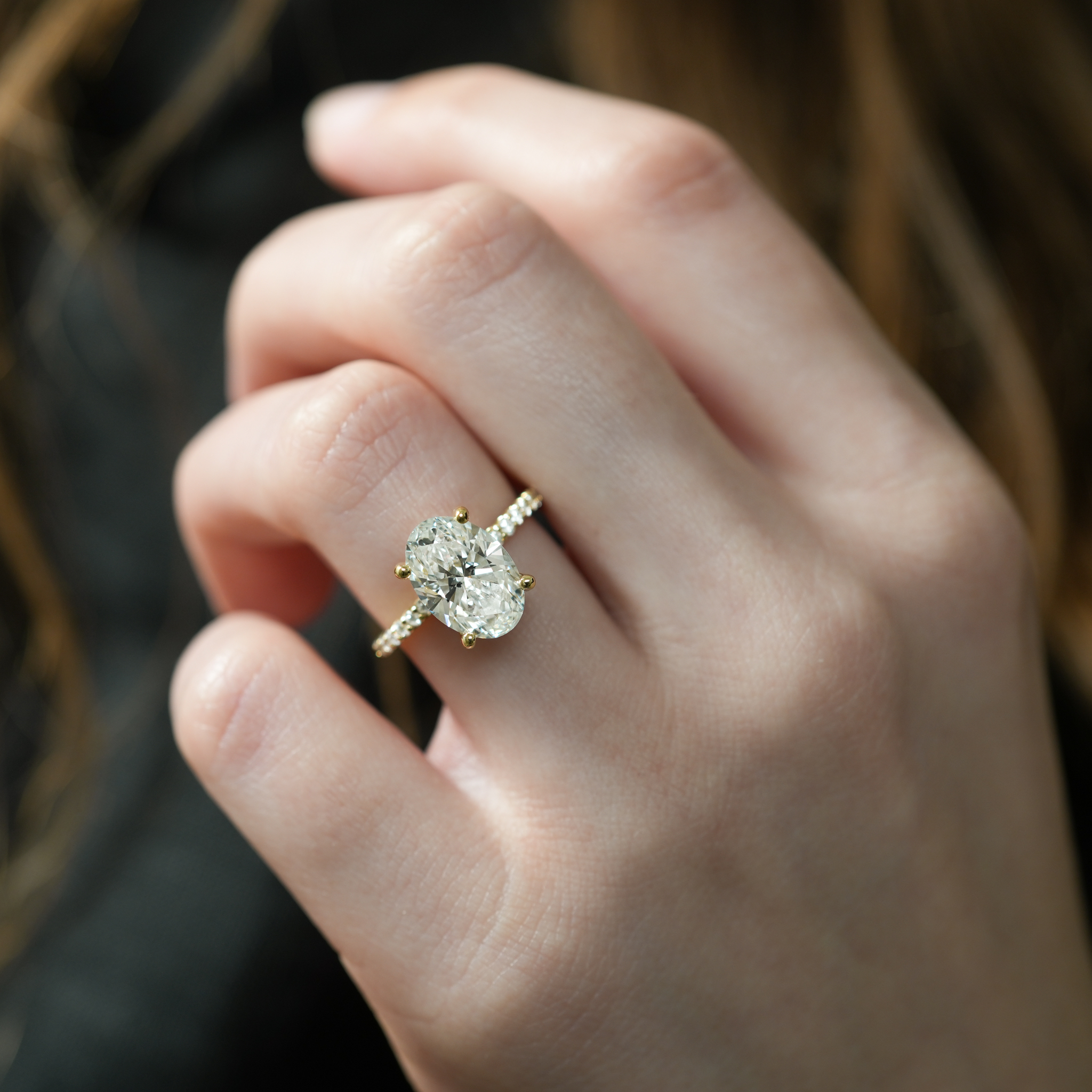 French Cut Basket Setting - Mekelle Engagement Ring - Do Amore