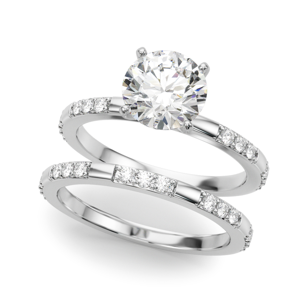 Modern Pavé Engagement Ring - Dottie Ring - Do Amore