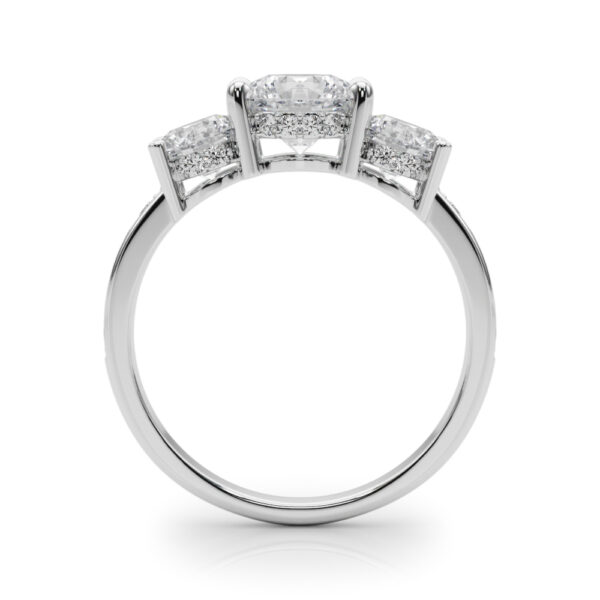 Hidden Halo Engagement Ring - Seamless Hidden Halo - Do Amore