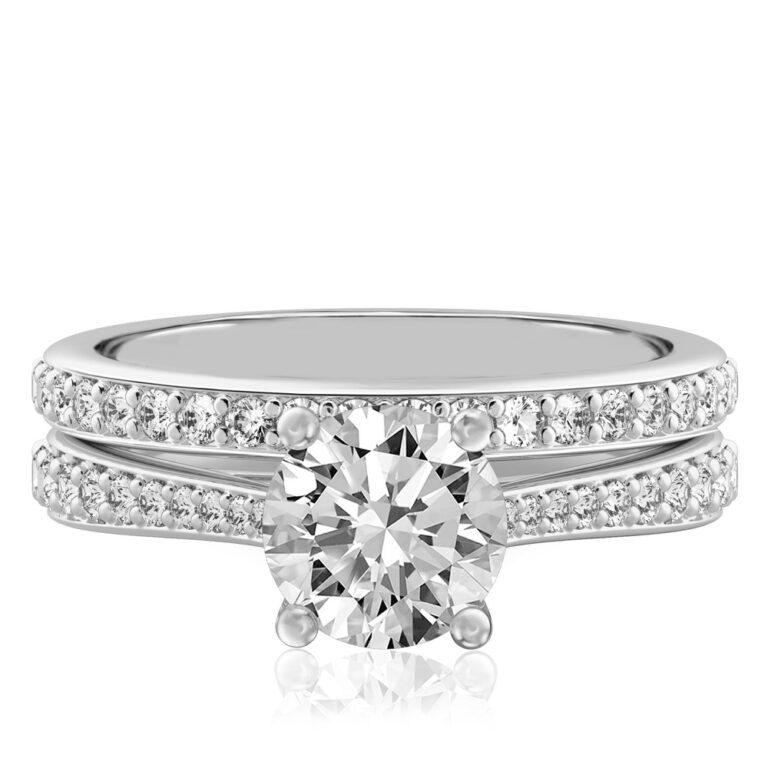Tapered Engagement Ring - Talia Engagement Ring - Do Amore