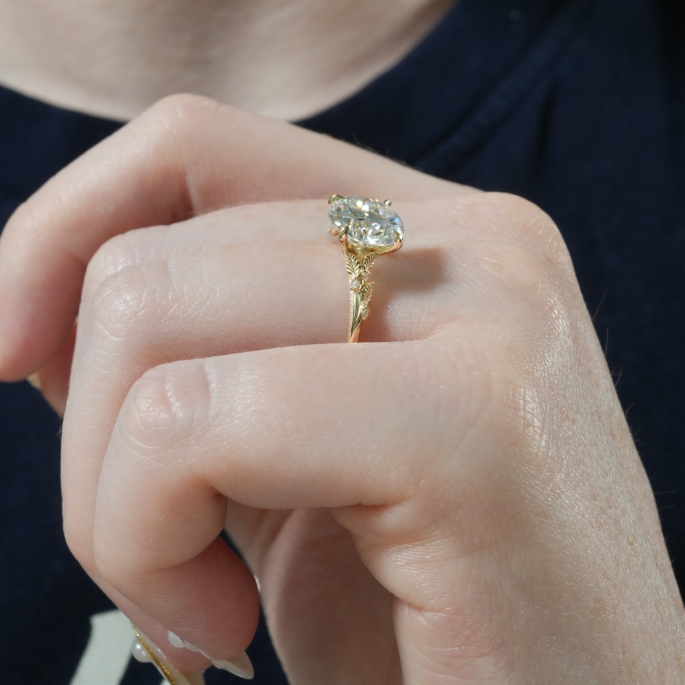 Nature Inspired Engagement Ring - Ivy Ring - Do Amore